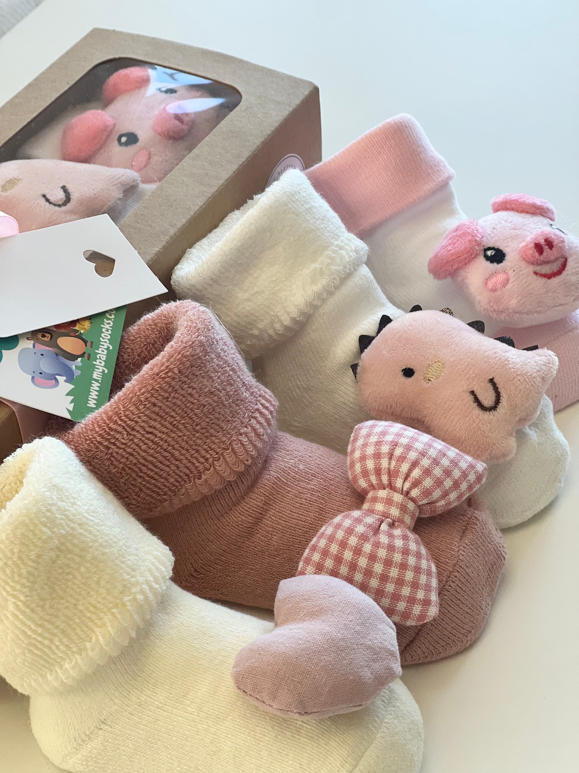 Baby Gift Box - The Pink Collection – mybabysocks.co.uk