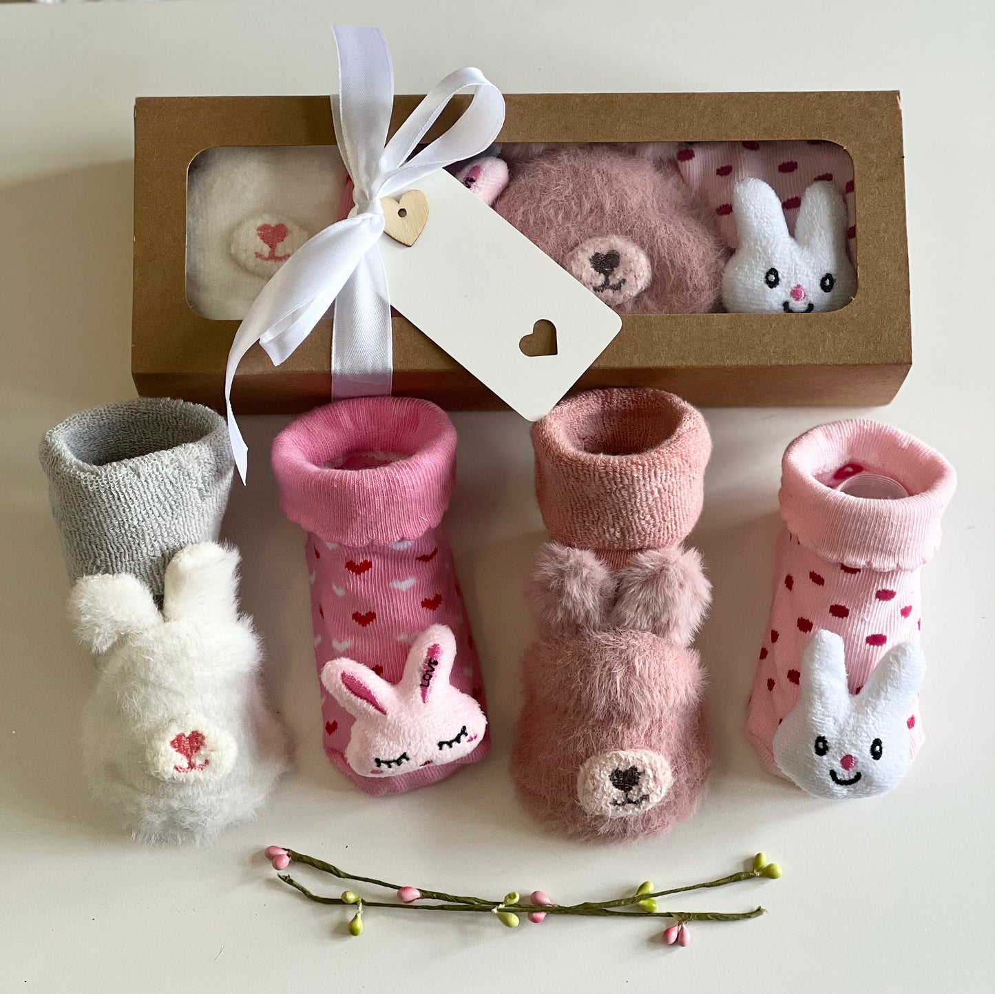 Baby Gift Box – The Bunny Collection – mybabysocks.co.uk