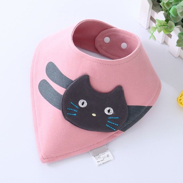 Kitty Cotton Baby Bib – mybabysocks.co.uk